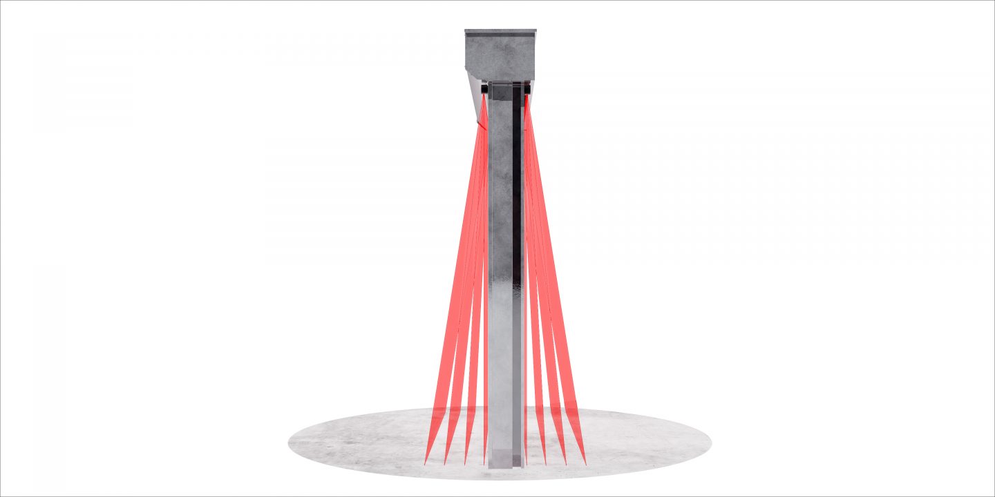 790I100 BEA Sensore laser di sicurezza per porte industriali e cancelli