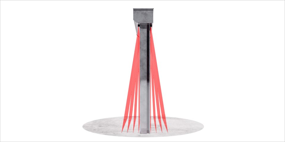 790I100 BEA Sensore laser di sicurezza per porte industriali e cancelli